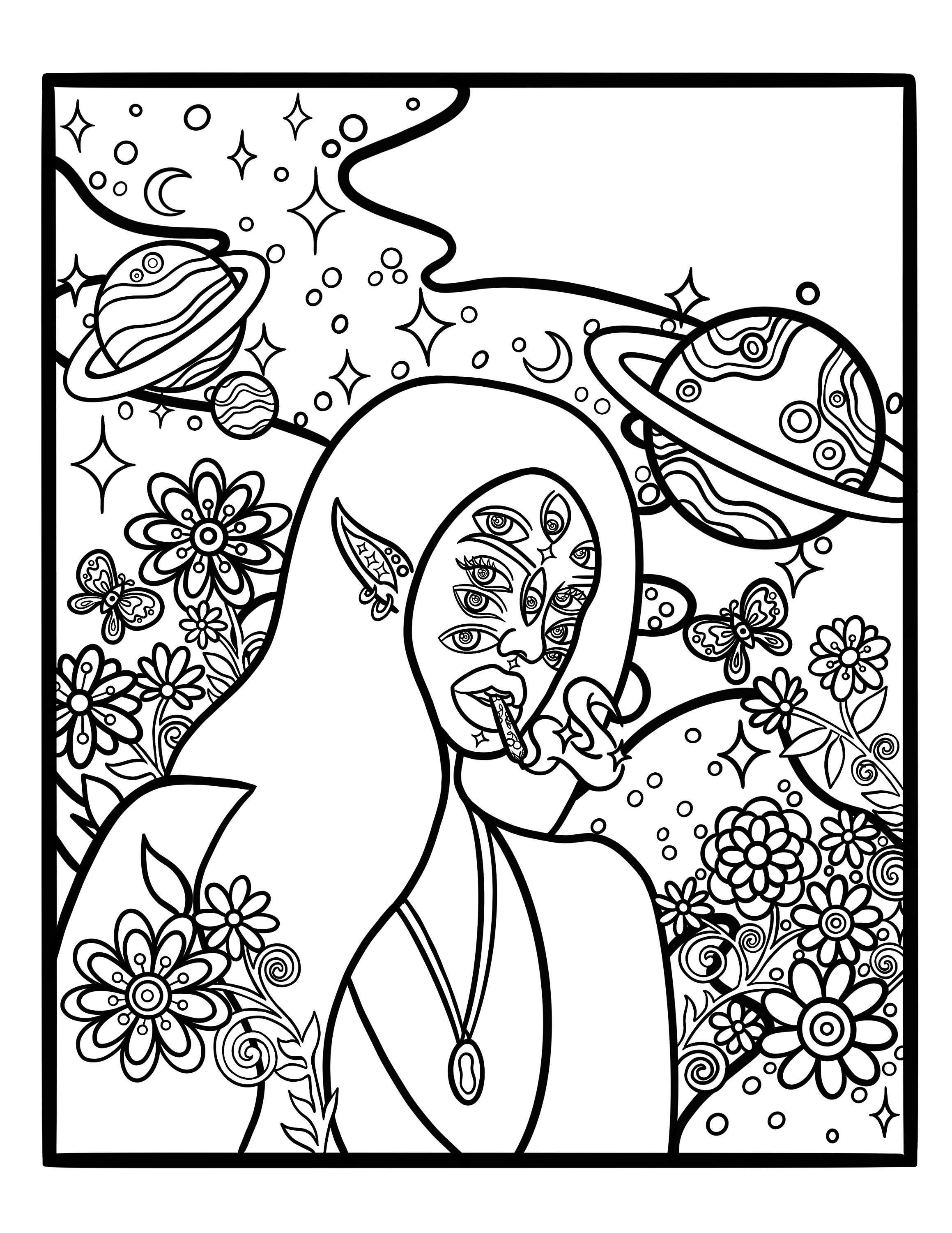 The Cosmic Coloring Book - Etsy