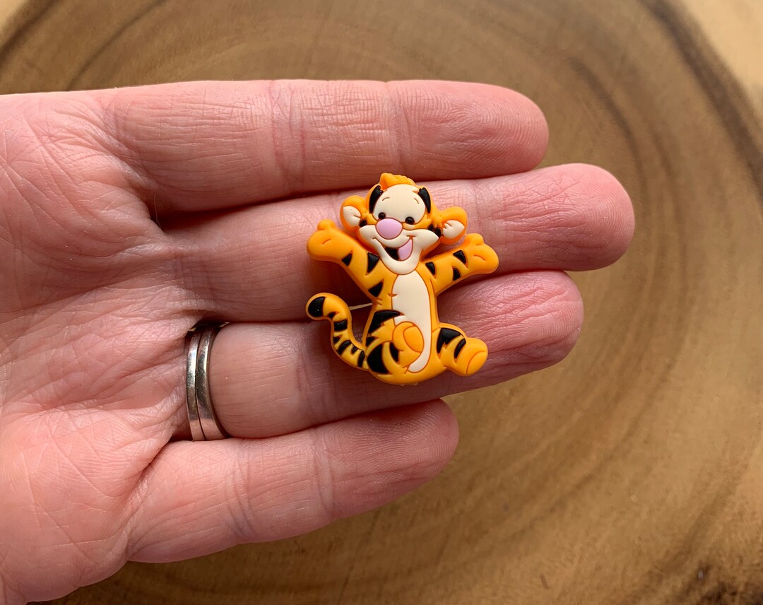 Silicone Beads // Cutie Tiger Beads 5 Beads per Lot Silicone - Etsy