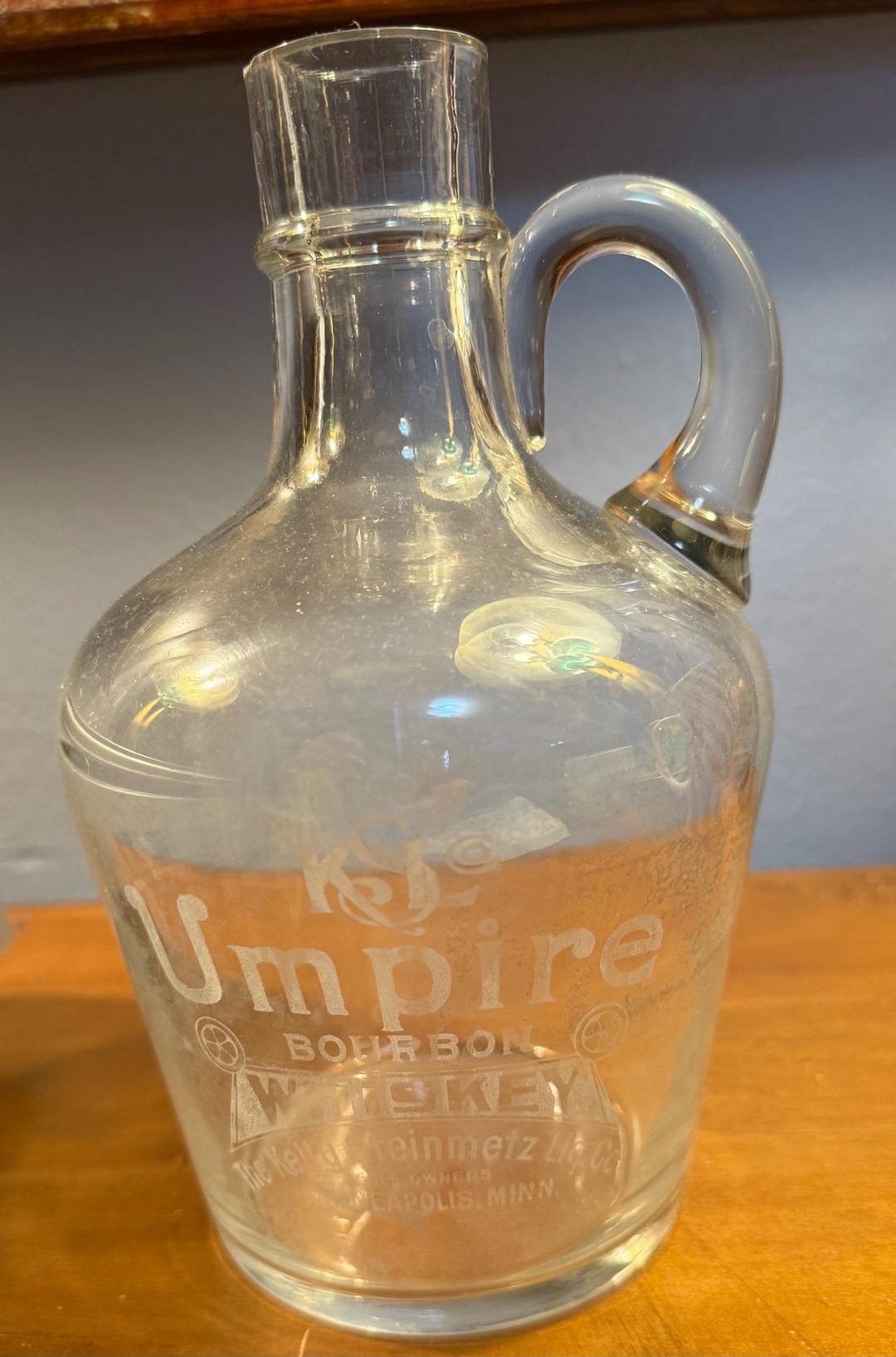 KSL UMPIRE PROHIBITION Jug Kelly Steinmetz Liquor Co Bourbon Whiskey - Etsy