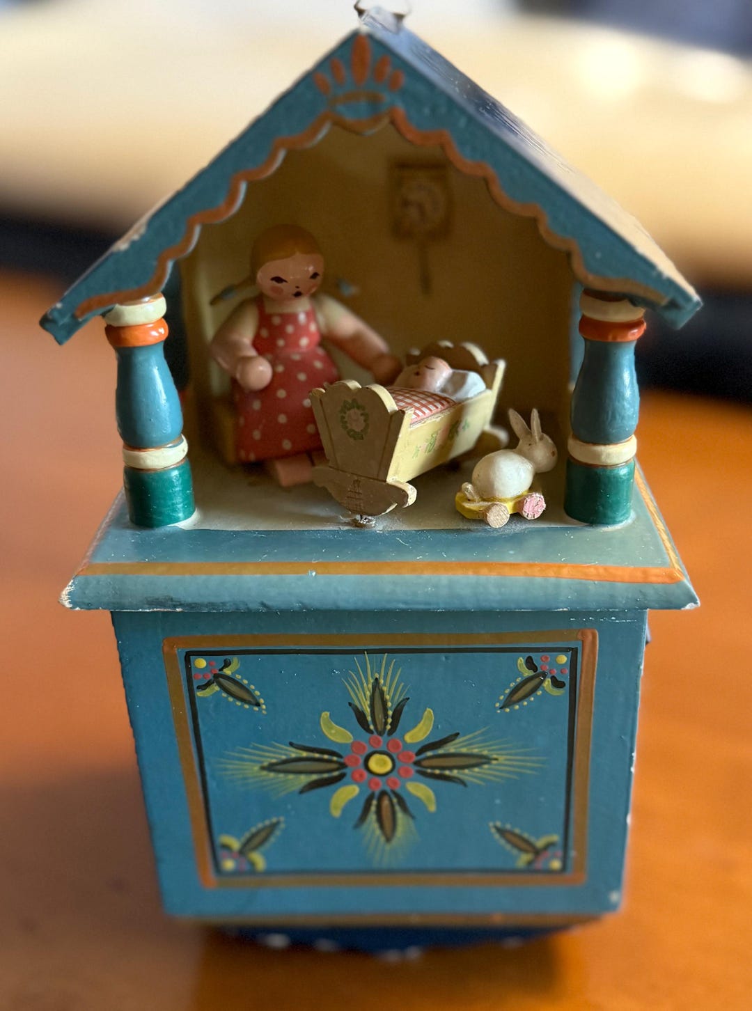 Vintage German Wendt and Kuhn Erzgebirge Nursery Music Box East Germany ...