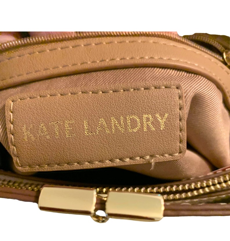 KATE LANDRY Shoulder Bag Crossbody Handbag Double Handle Detachable ...