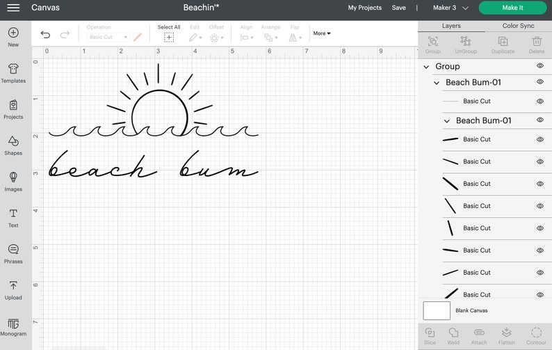 Beach Bum Svg File - Vector Art - Summer SVG - Cricut Svg, Dxf, Png, Eps Files - Etsy