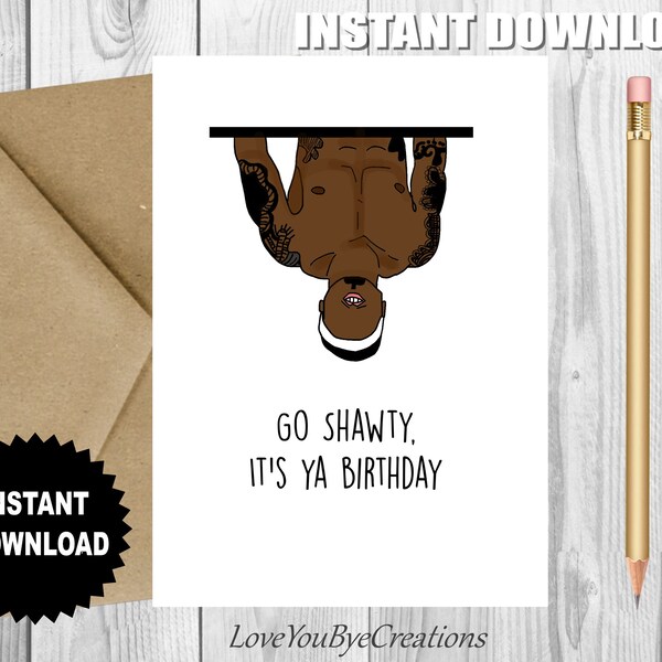Printable 50 Cent Birthday Card - Etsy