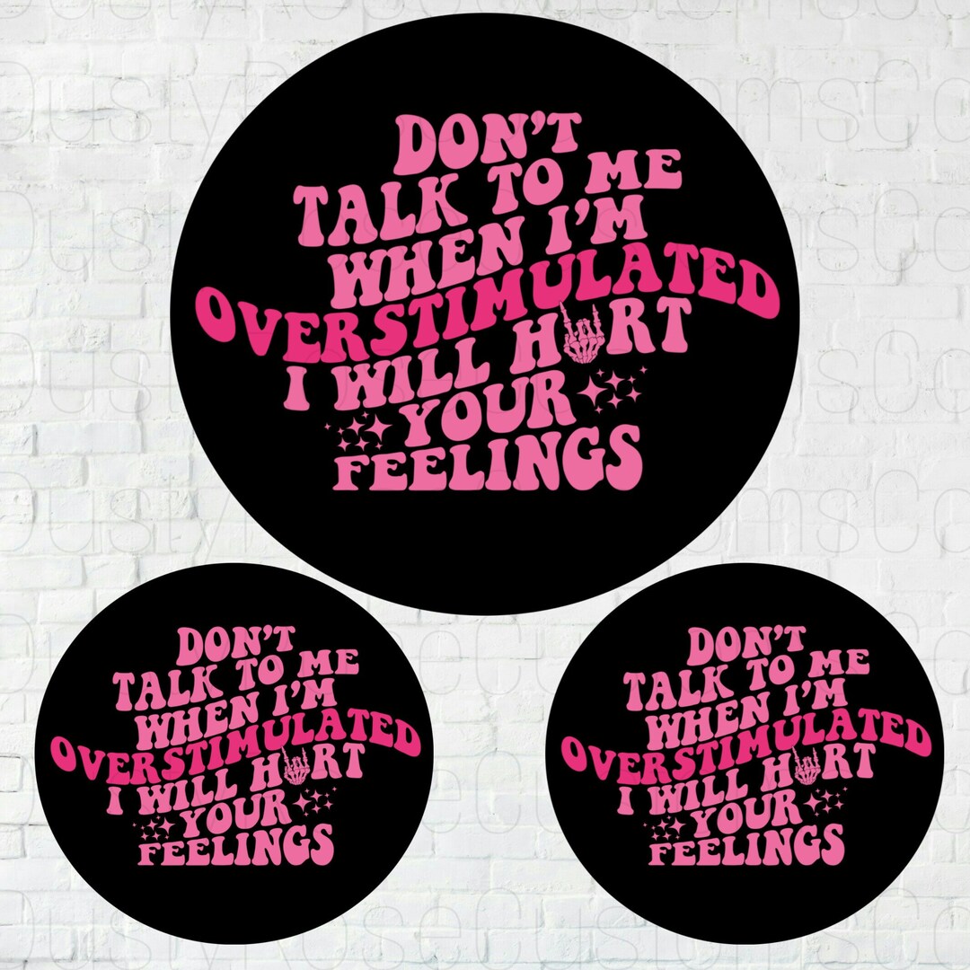 OVERSTIMULATED Inspirational Wavy Trendy Font Trendy Quotes Cardstock ...