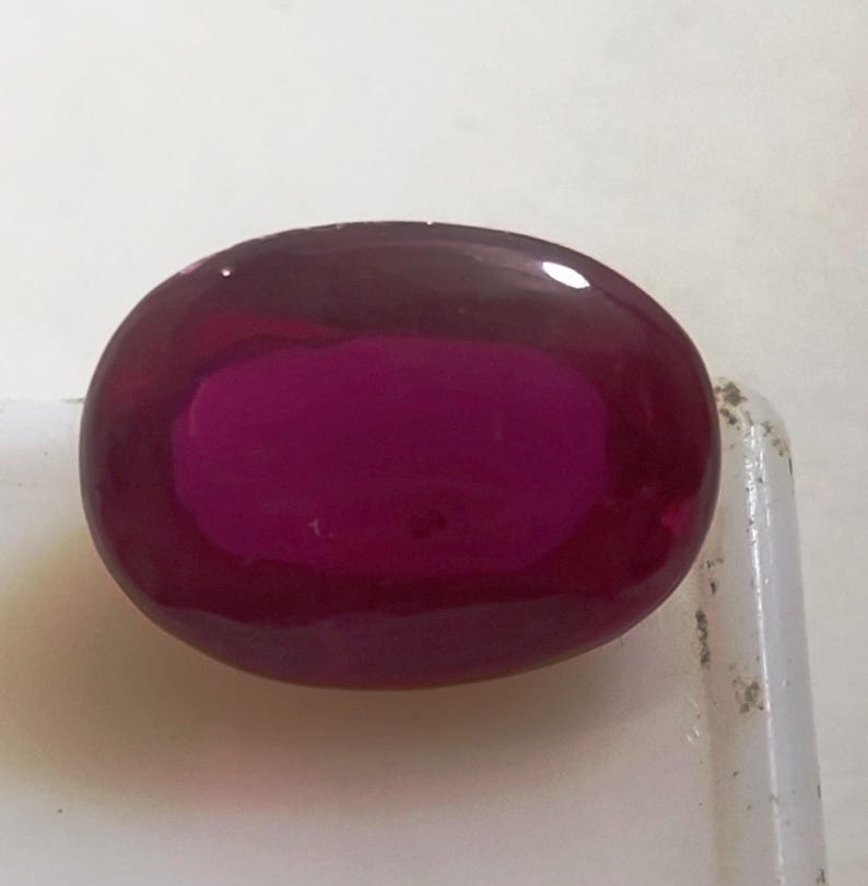 Old Burma Natural Red Ruby Oval Cabochon Gemstone (18.50 Ct) - Etsy