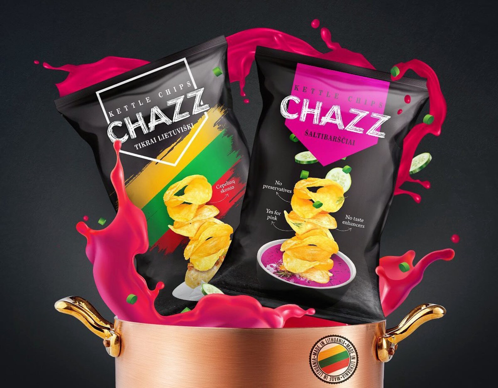 Lithuanian CHAZZ Chips Cepelinai Zepp Flavor Snack - Etsy Denmark