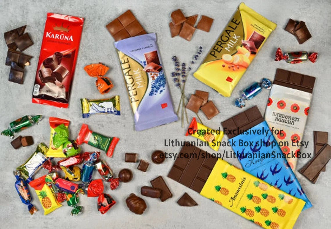LITHUANIAN Chocolate Set Candy Assortment Pergale Karuna - Etsy