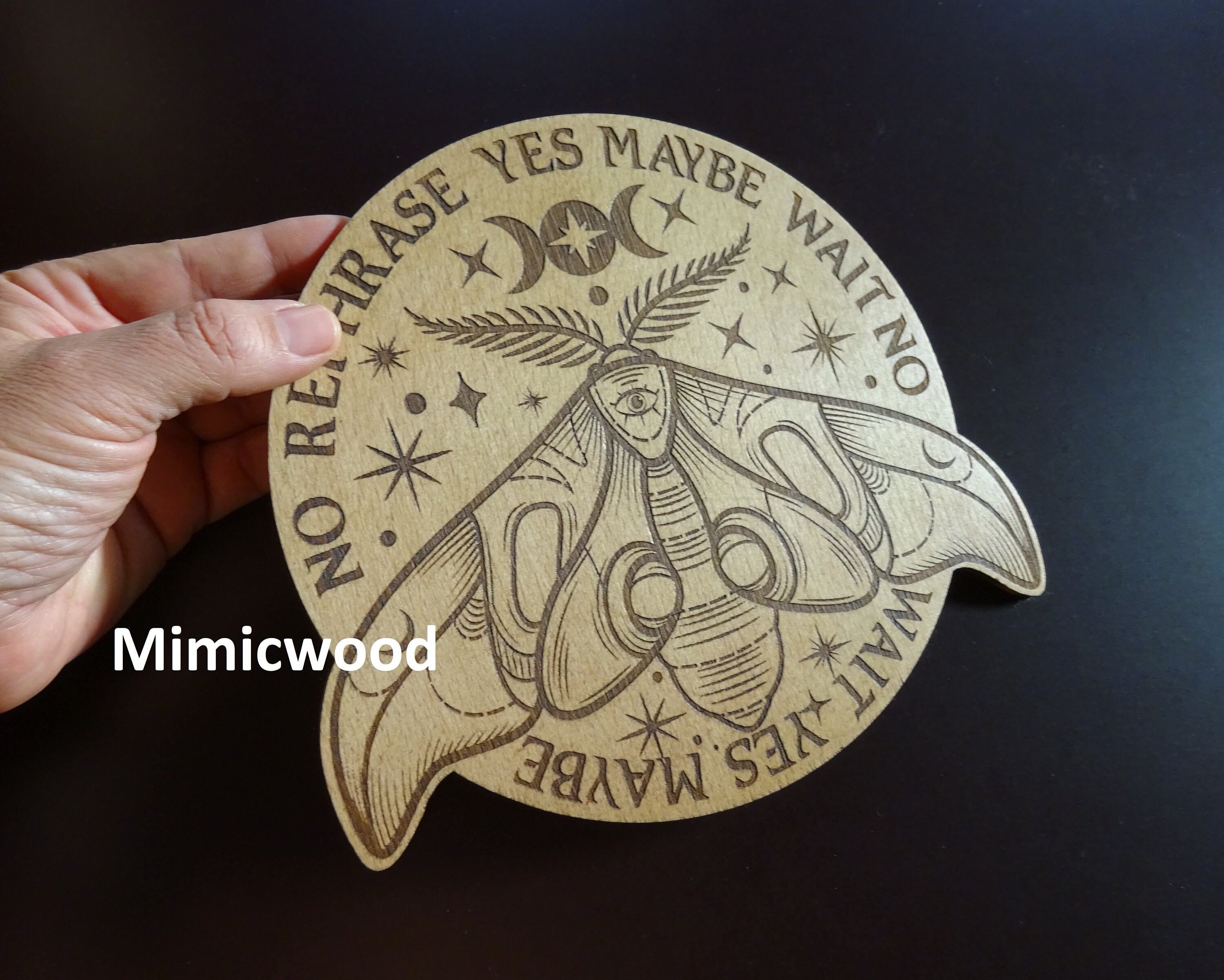 Moth Pendulum Board, Divination Tools, Witch Gifts, Scrying, Dowsing ...