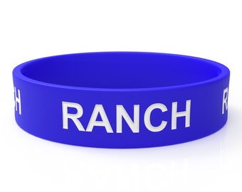 Silicone "ranch Dressing" Label Band, Silicone Label Band, Fits 16oz ...