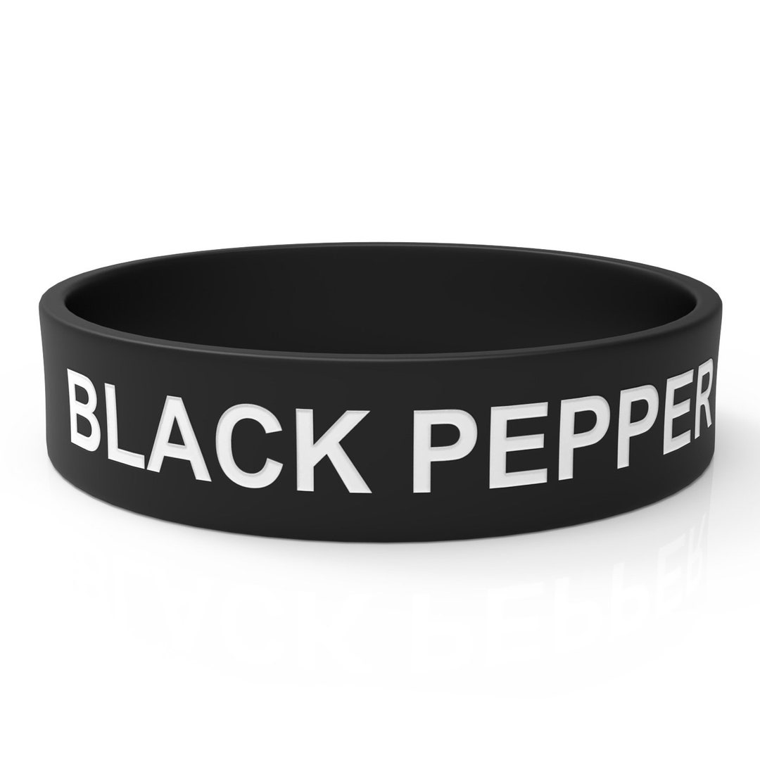 Silicone "black Pepper" Label Band, Stainless Steel Shaker - Etsy