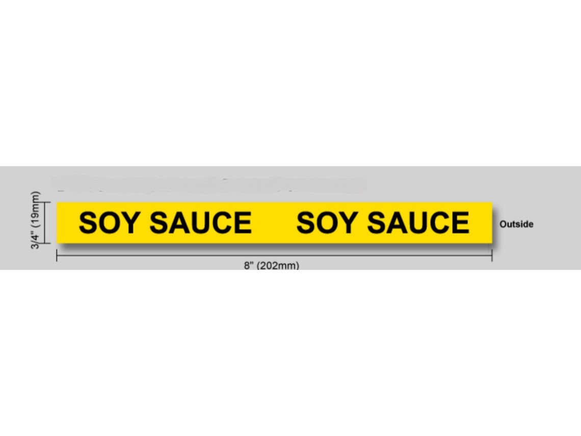 Silicone "soy Sauce" Black & Yellow Label Band, Silicone Label Band ...