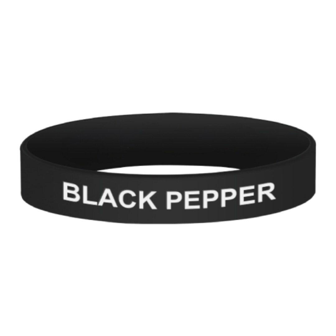 Silicone black Pepper Label Band, Silicone Label Band, for Stainless ...