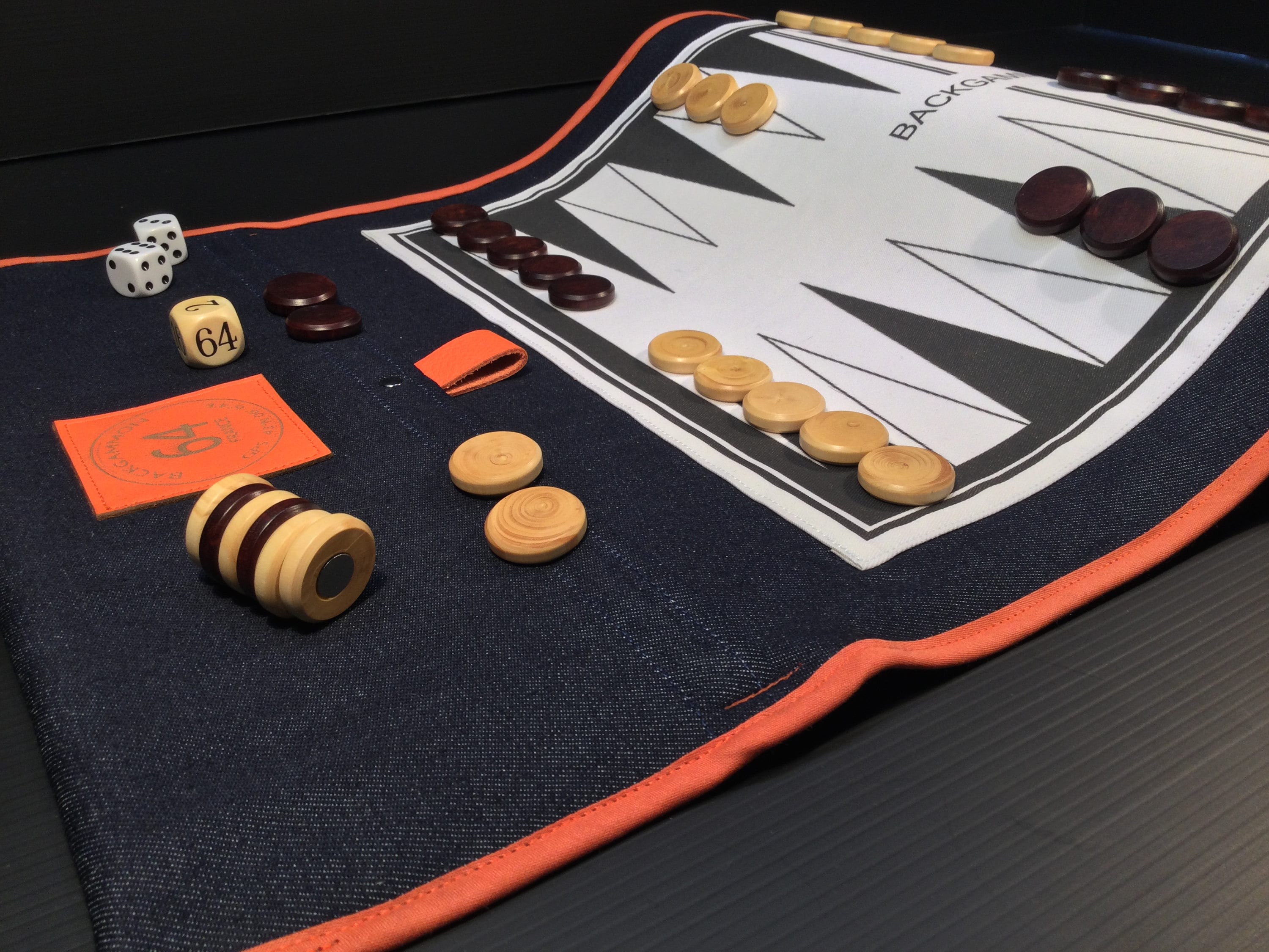 Backgammon - Roll-up Magnetic Backgammon - Travel Backgammon - Etsy