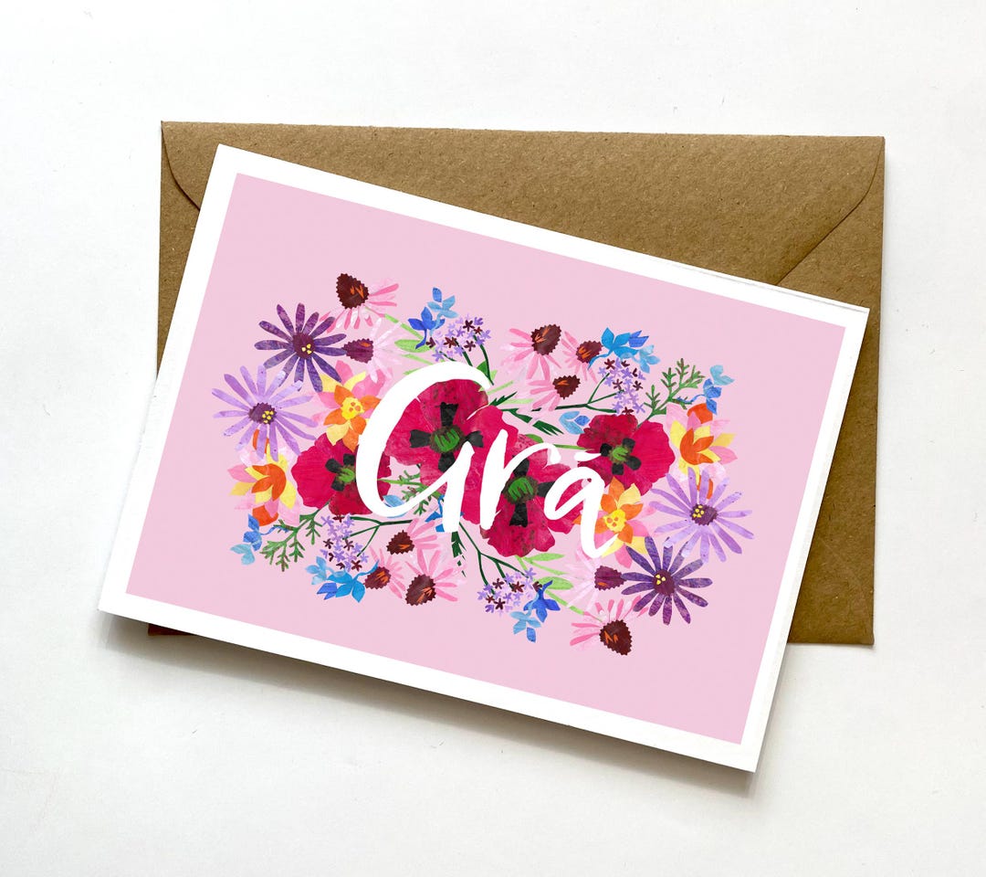 Grá Irish Language Card, Grá Translates to Love, Perfect Valentines ...