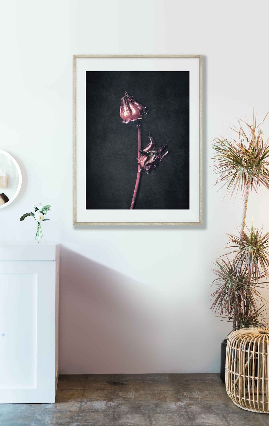 Roselle Floral Wall Art Instant Download - Etsy