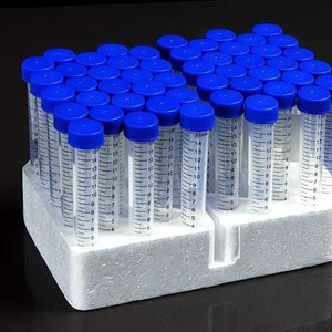 50 X 15ml Sterile Plastic Centrifuge Test Tube Vial Container Powder ...