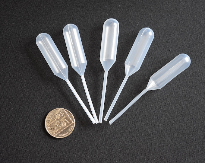 4 Ml Plastic Pipettes, 50 Pipettes, Squeeze Transfer, Alcohol Infused ...