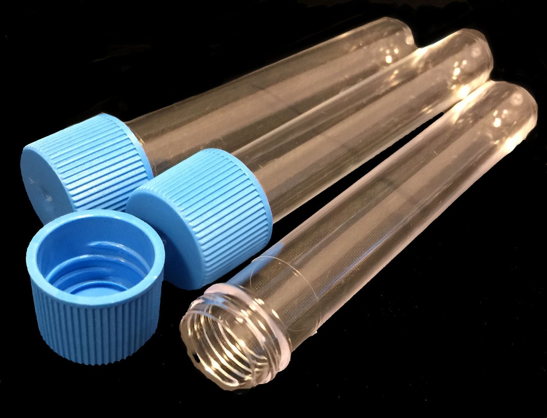 Clear Plastic Test Tubes, Size: 100mm X 16mm Volume, 10ml Round Bottom ...