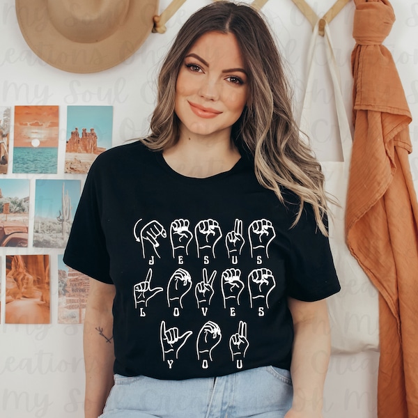 Jesus Loves You Sign Language - Etsy