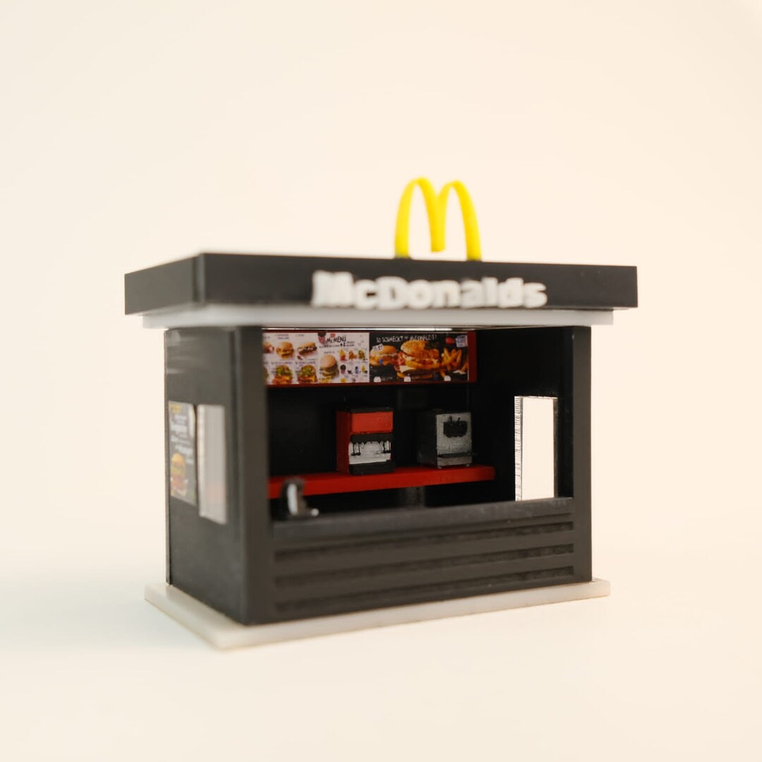 Miniature Mcdonald's Diorama Booth, 1:87 & 1;64 (H0 Scale) - Etsy