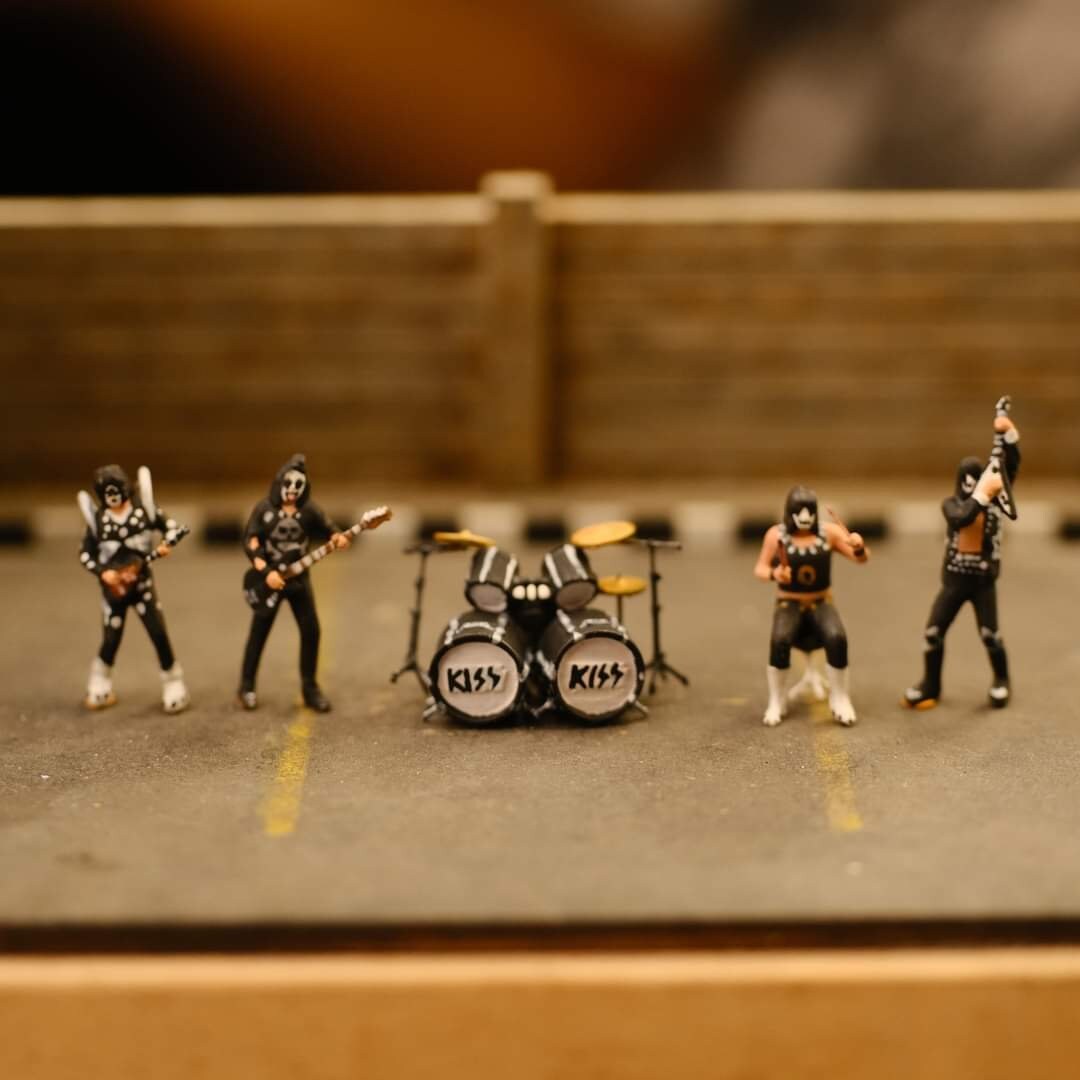 Miniatures Custom Figures KISS Band V1 1/64 & 1/87, HO Scale Not ...