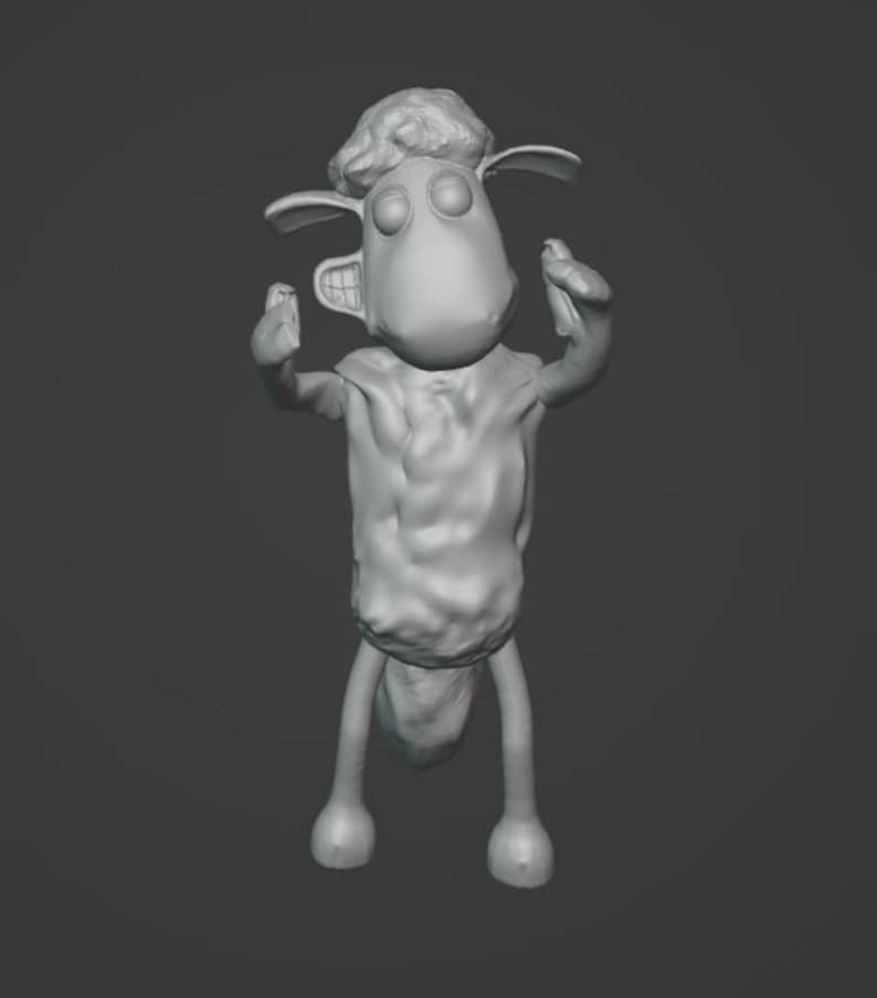 Shaun the Sheep 3D Model STL File Timmy 3D Printer 3D Print - Etsy ...
