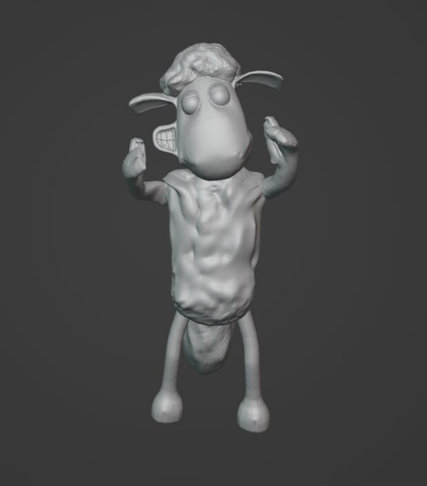 Shaun the Sheep 3D Model STL File, Timmy 3D Printer, 3D Print Model ...