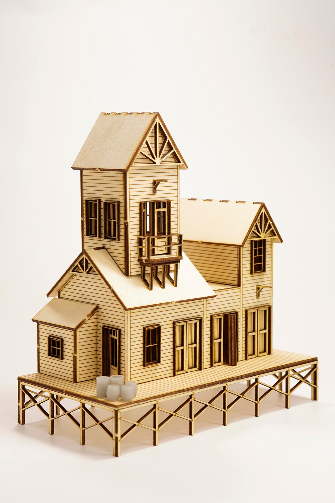 Miniatures Model Kit Building, House Vintage Classic (1/87, HO Scale ...