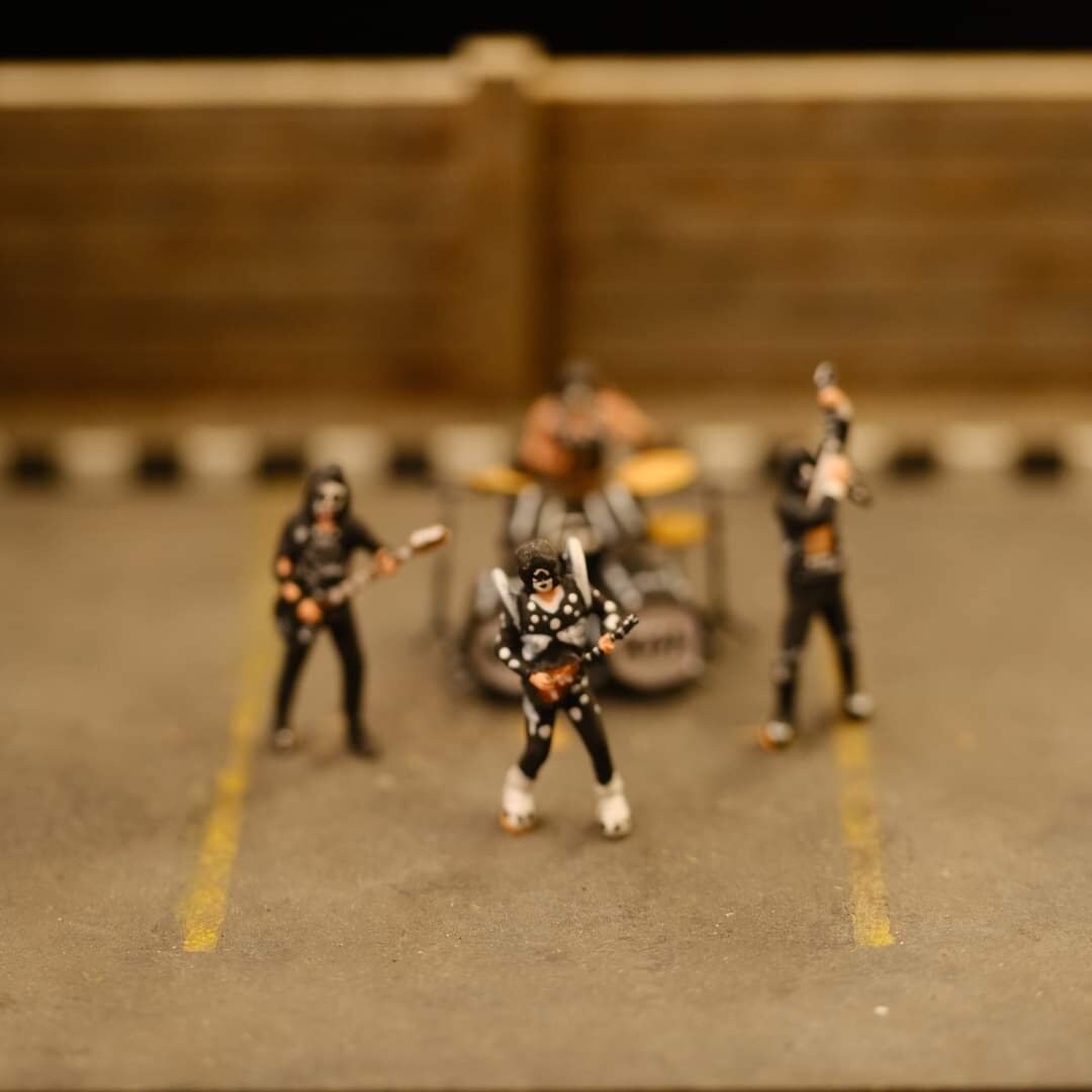 Miniatures Custom Figures KISS Band V1 1/64 & 1/87, HO Scale Not ...