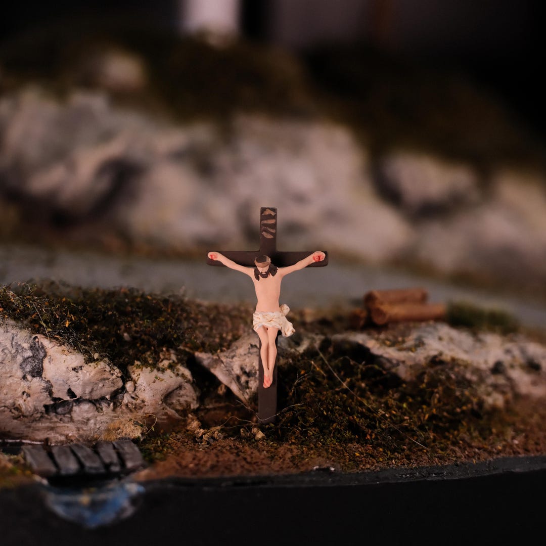 Jesus Miniature 1:64 1;87 | Crucifixion Figure for Diorama, Christian ...