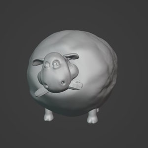 Shaun the Sheep 3D Model STL File: Timmy 3D Print (digital Download) - Etsy