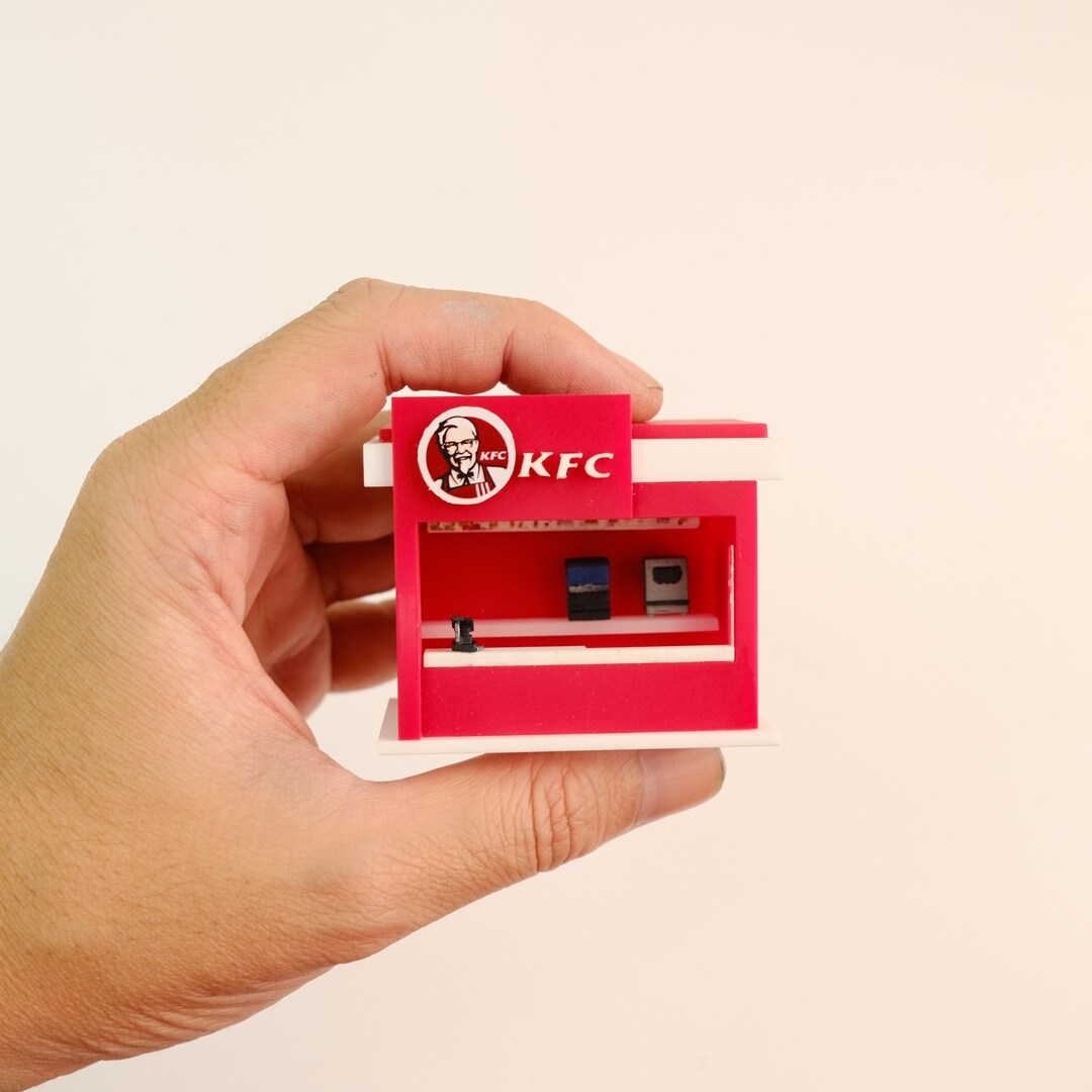 Miniatures Diorama KFC Booth 1/87 & 1/64 Scale Not Preiser Not Noch - Etsy