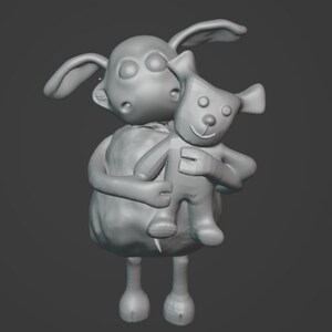 Shaun the Sheep 3D Model STL File: Timmy 3D Print (digital Download) - Etsy