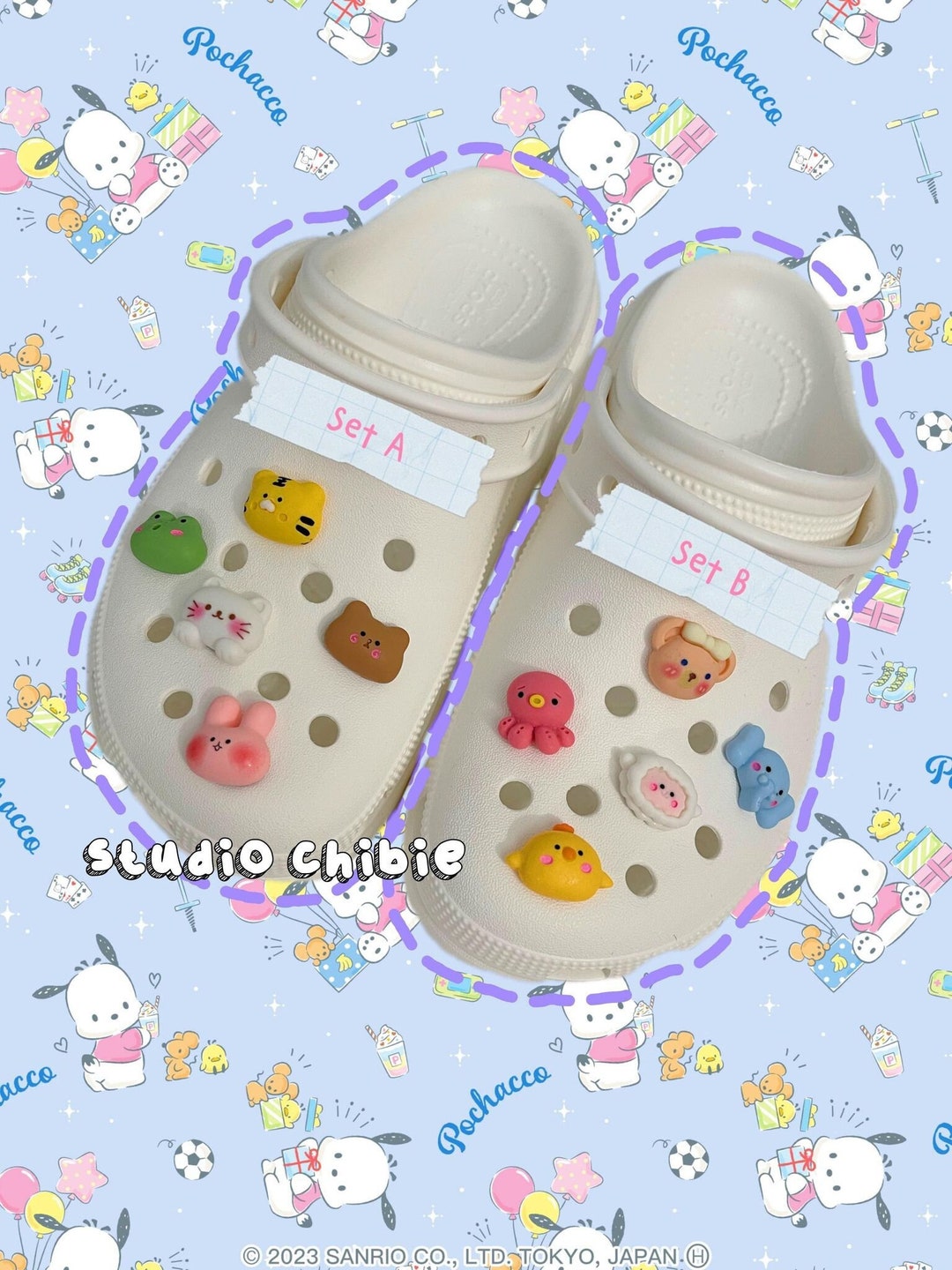 Cute Chibi Animal Shoe Charm, Kawaii Croc Charms - Etsy