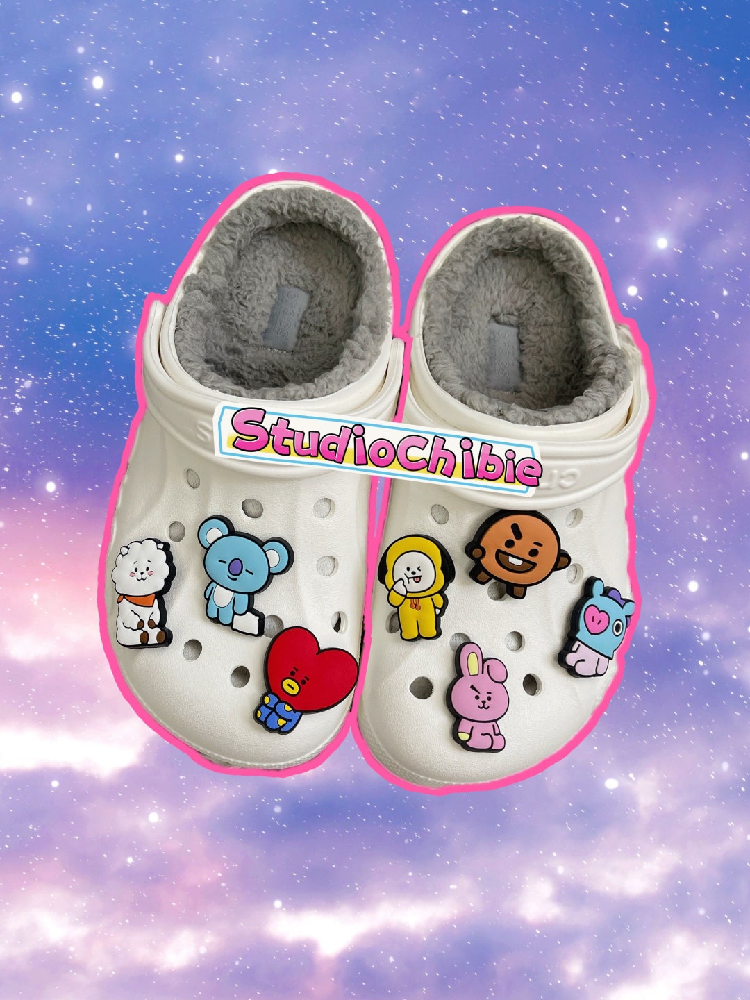 Large BT21 Character Shoe Charms BTS Kpop Croc Charm - Etsy