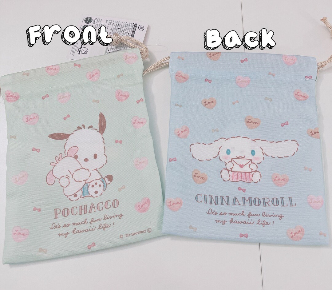 Cute Cinnamoroll & Pochacco Drawstring Mini Pouch Sanrio Gift Ideas ...