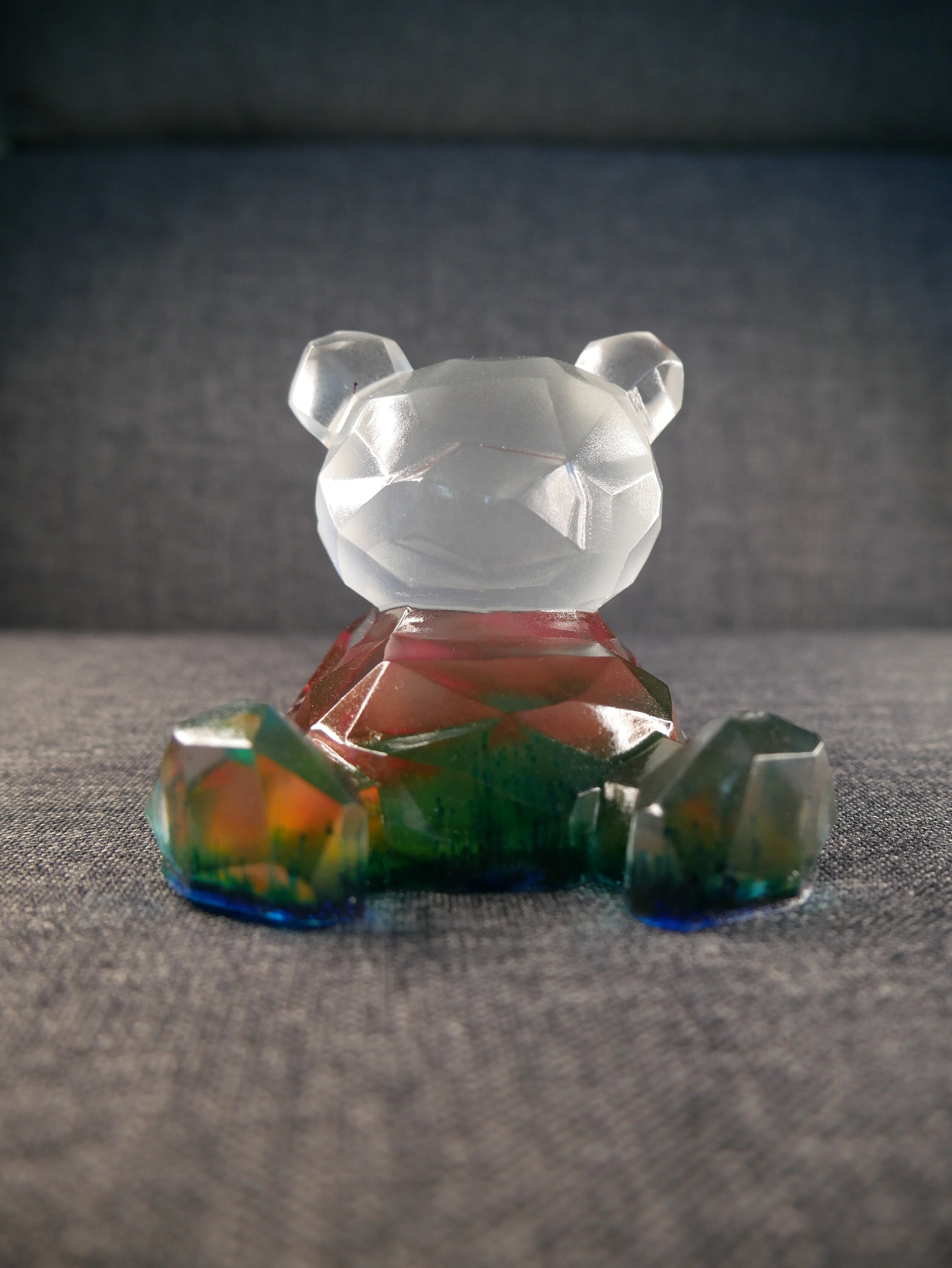 Rainbow Fred Resin Teddy Bear - Etsy