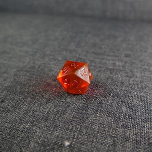 Rubies - Red Resin Dice Set - Etsy