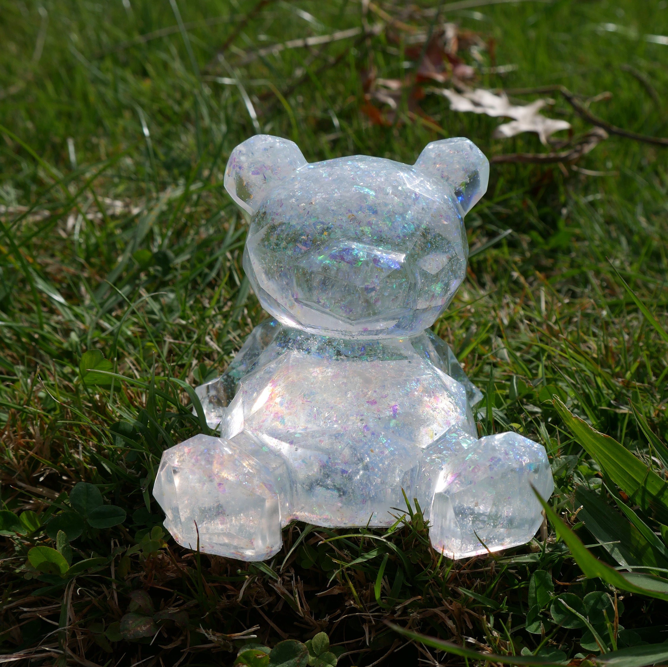 Glitter Bear Resin Teddy Bear - Etsy