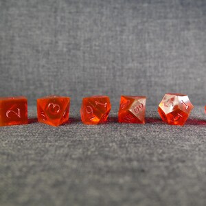 Rubies - Red Resin Dice Set - Etsy