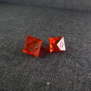 Rubies - Red Resin Dice Set - Etsy
