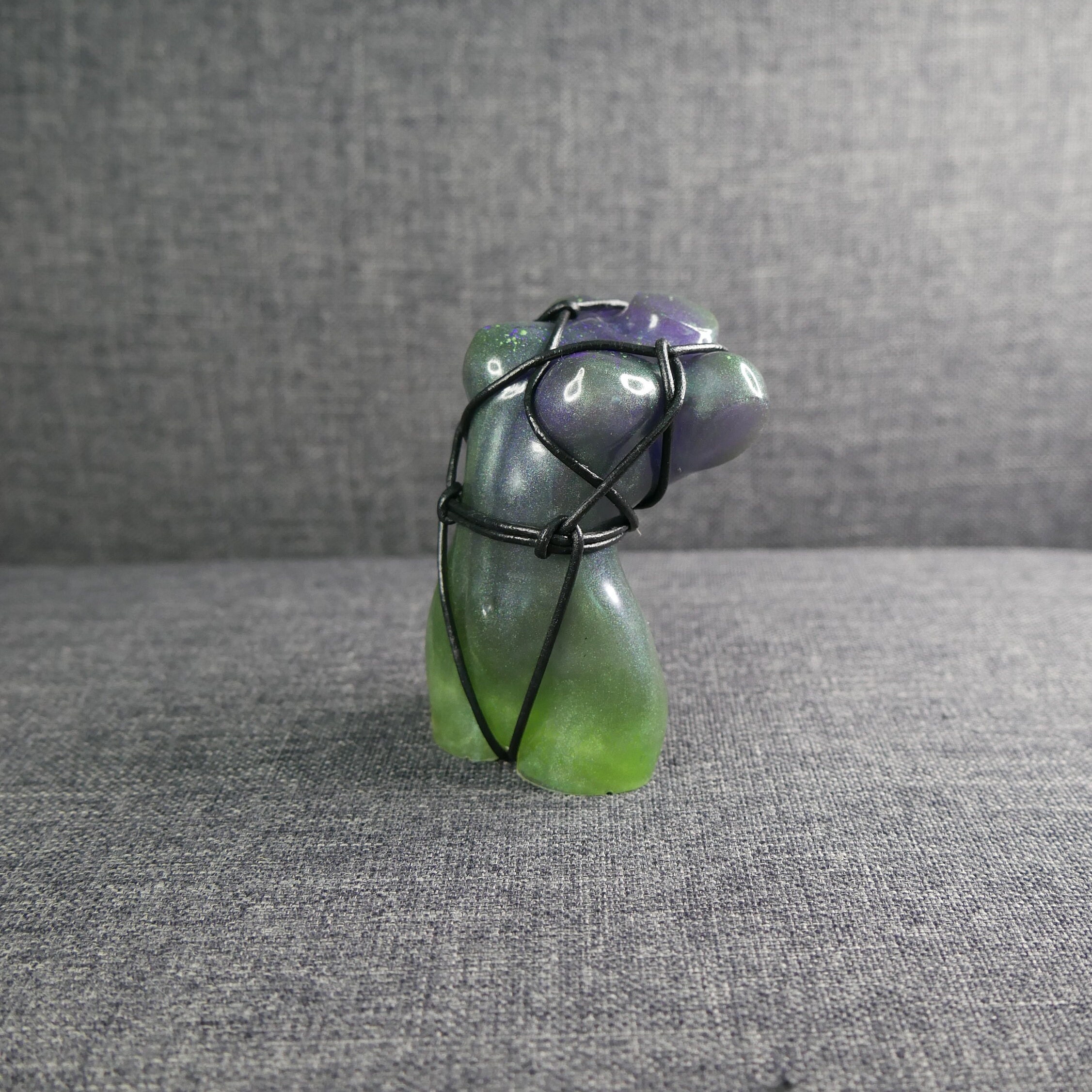 Sigurd Purple & Green 4 Resin Leather Shibari Goddess - Etsy