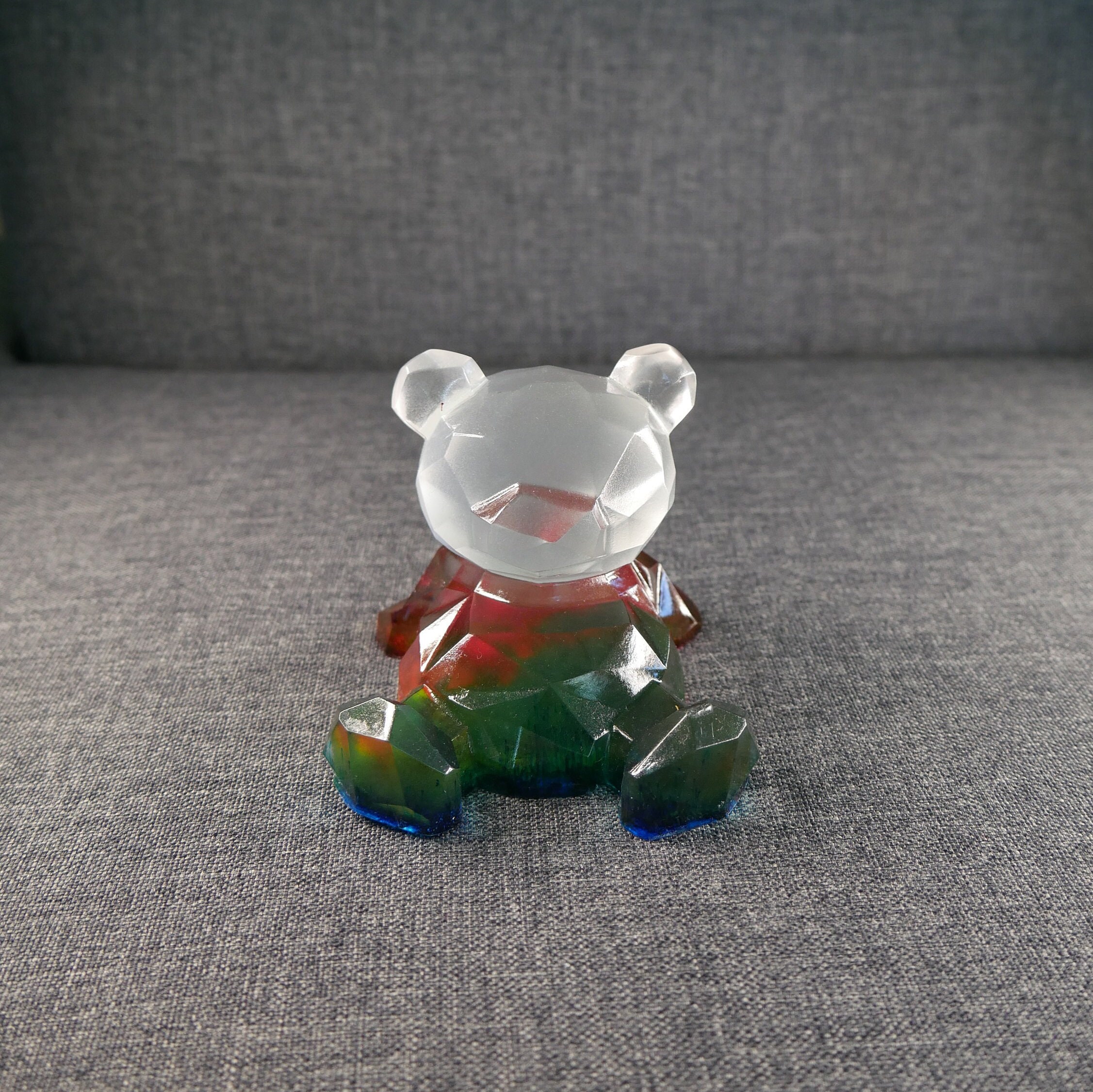 Rainbow Fred Resin Teddy Bear - Etsy