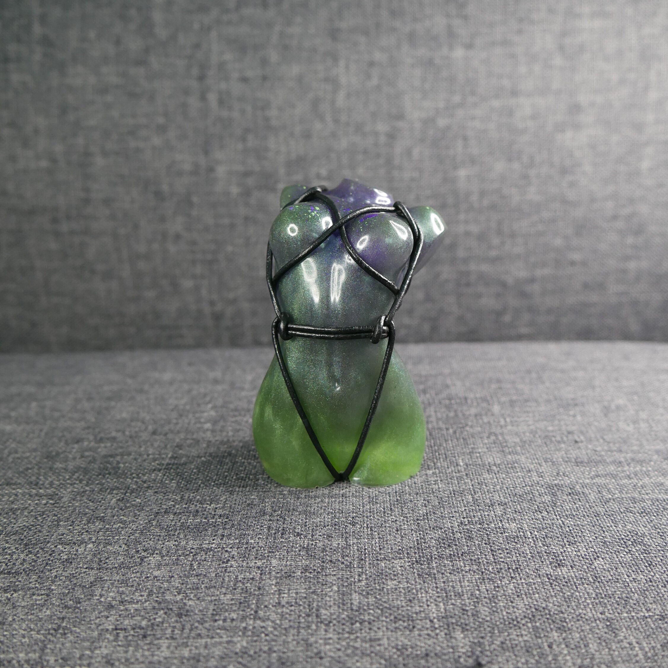 Sigurd Purple & Green 4 Resin Leather Shibari Goddess - Etsy