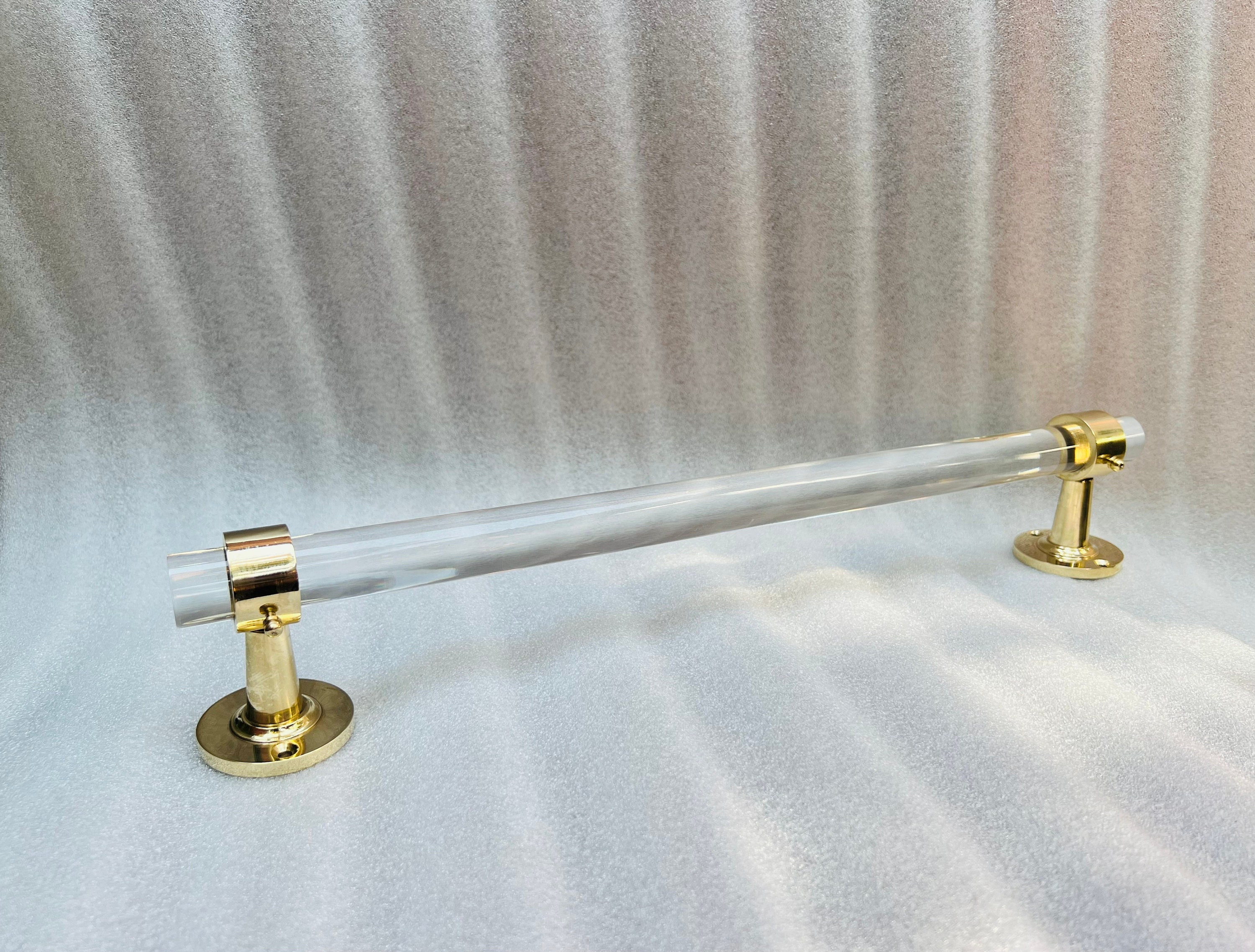 Lucite Towel Bar – Modern Towel Rack Made From Quality Brass Material ...