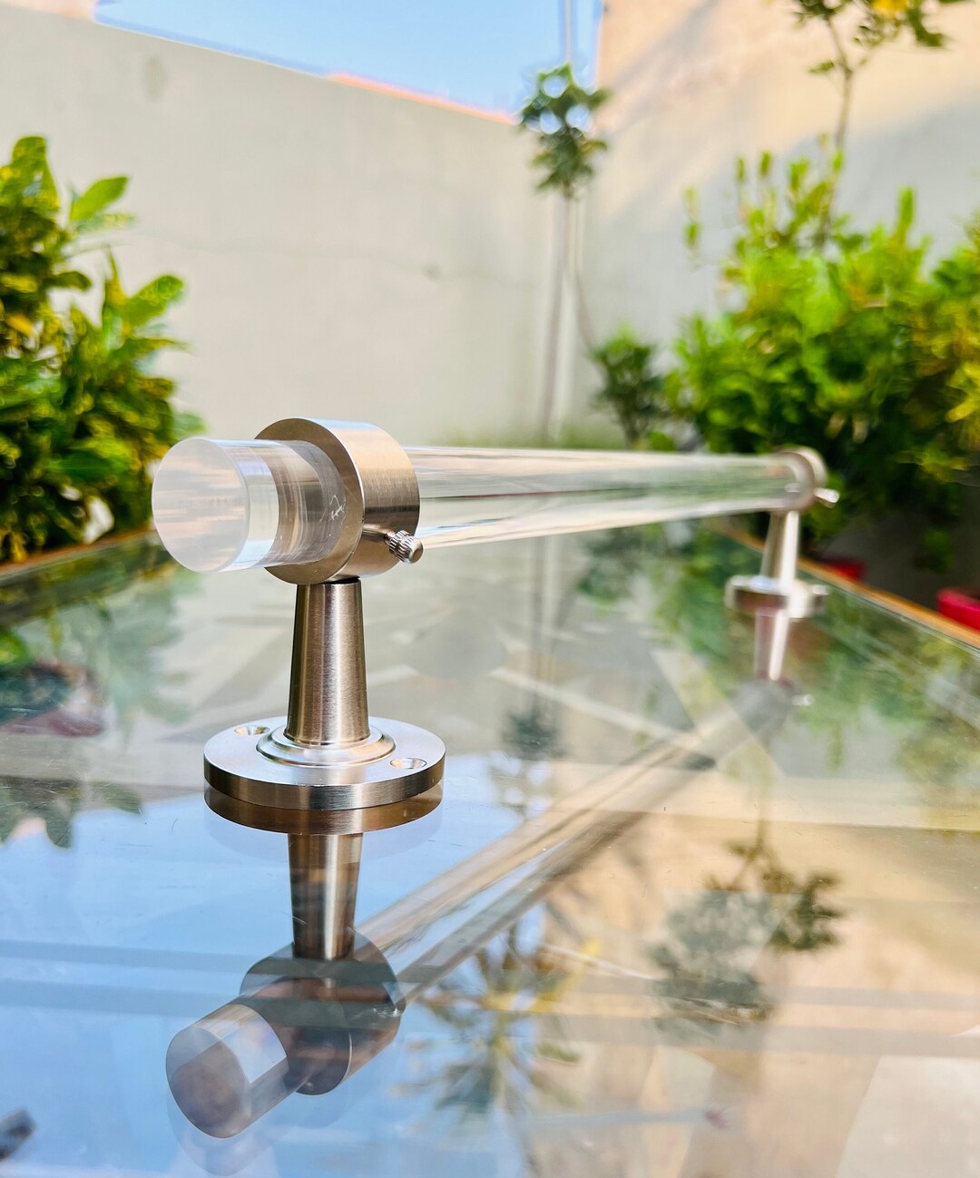 Iconic Towel Bar - Modern Design Towel Holder - Lucite Towel Rack ...