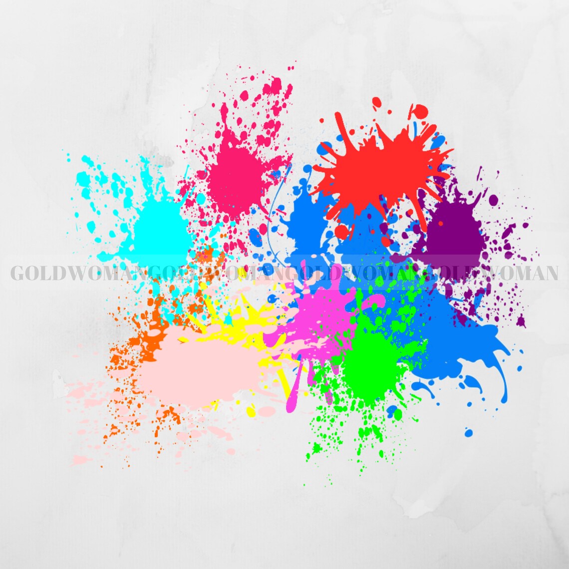 Splash Colorful Drip Svgpngpaint Splatter Svg Splates - Etsy