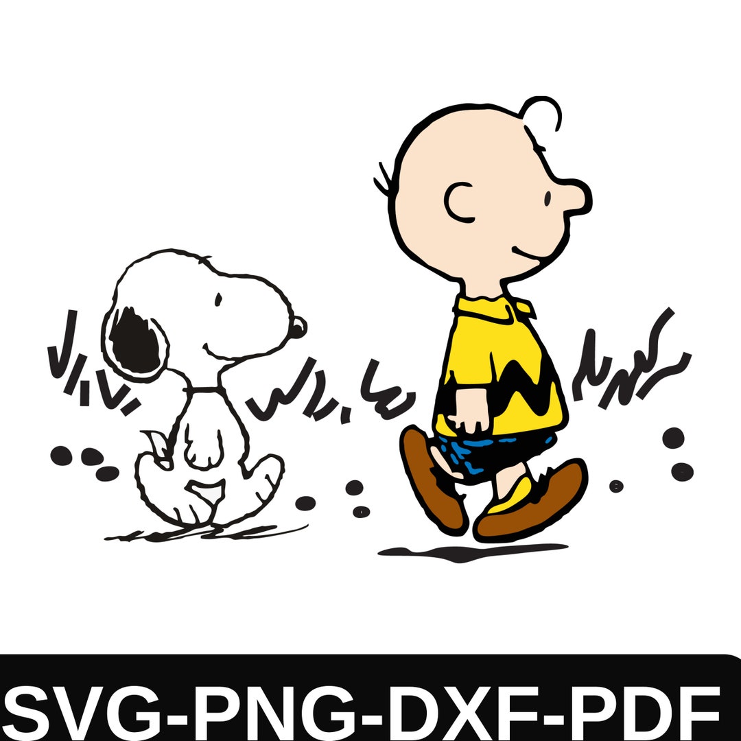 Snoopy and Charlie Brown Svg, Charlie With Snoopy Svg Cut Files for ...