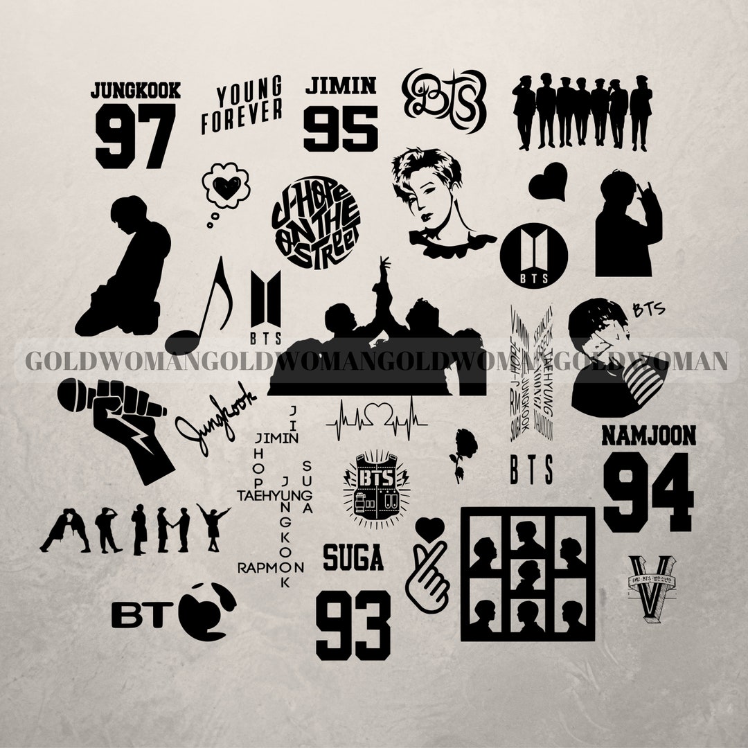 Bts SVG Bundle, Bts Army SVG para Cricut File, Dynamite SVG, Bts Jimin ...