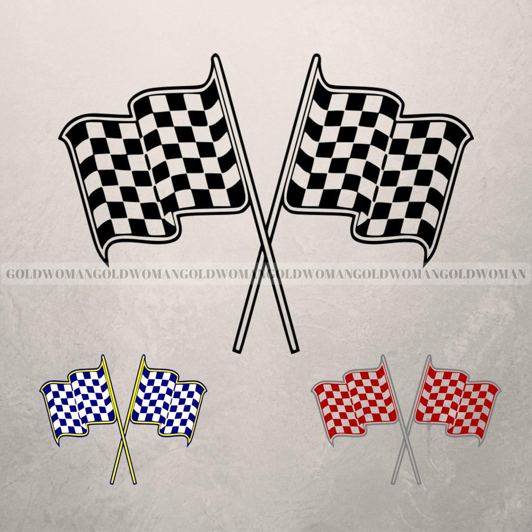 Racing Flags Svg Checkered Flag Svg Cut Files Start And Etsy